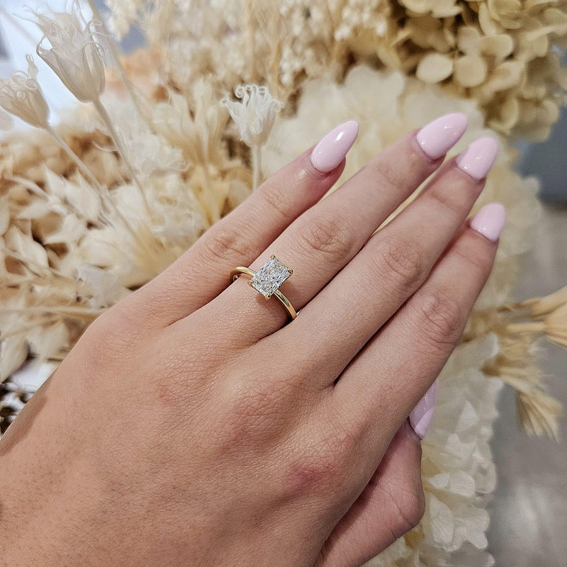 Radiant cut Engagement Rings | Michael Arthur | Australia - Michael ...