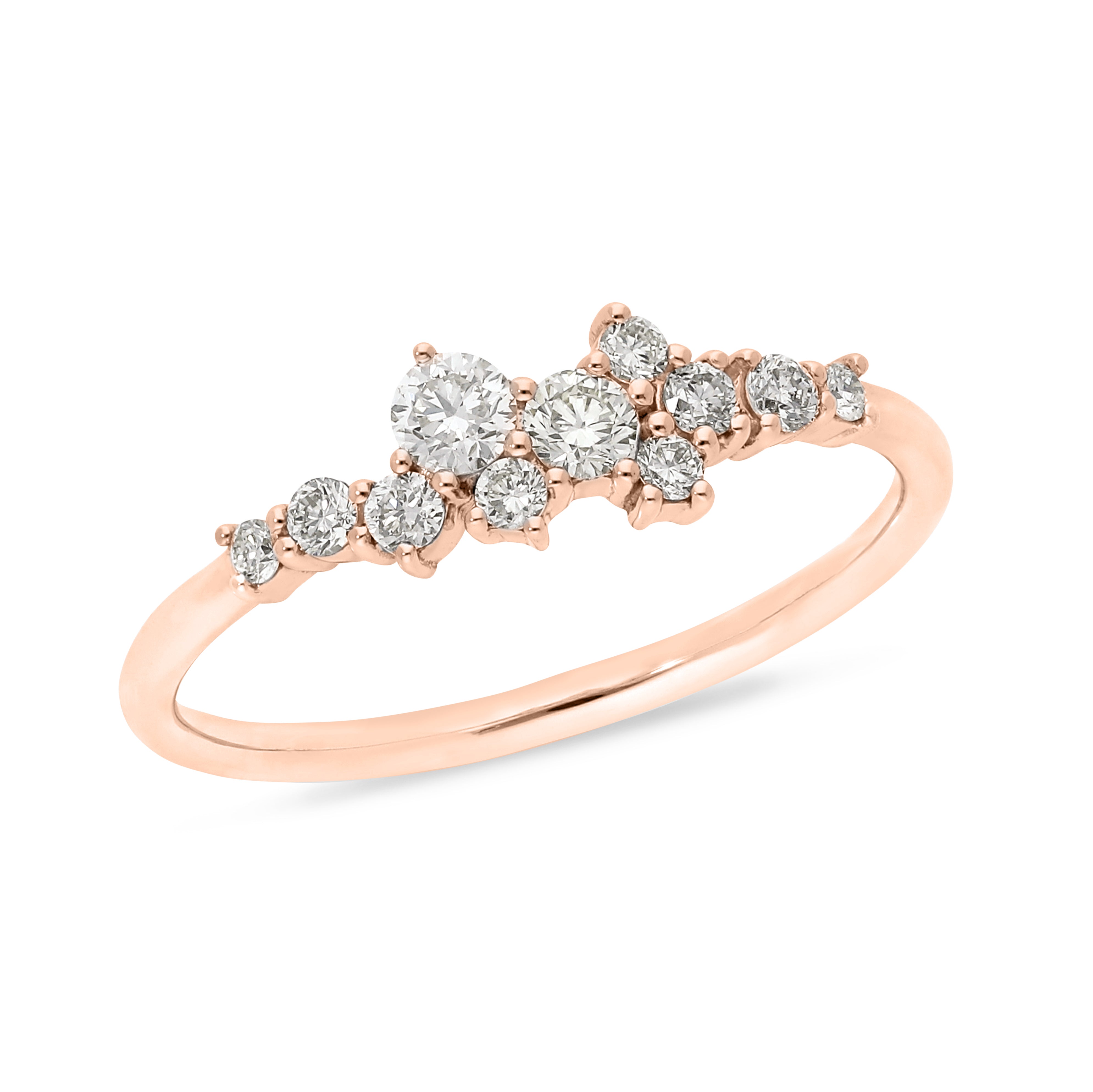 Diamond Claw Set Anniversary Ring by Michael Arthur